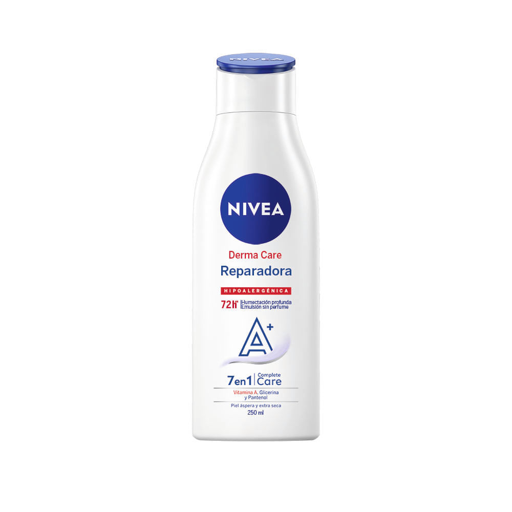Crema Corporal Hipoalergénica Nivea Derma Care Reparadora Intensiva para Piel Extra Seca x 250 ...