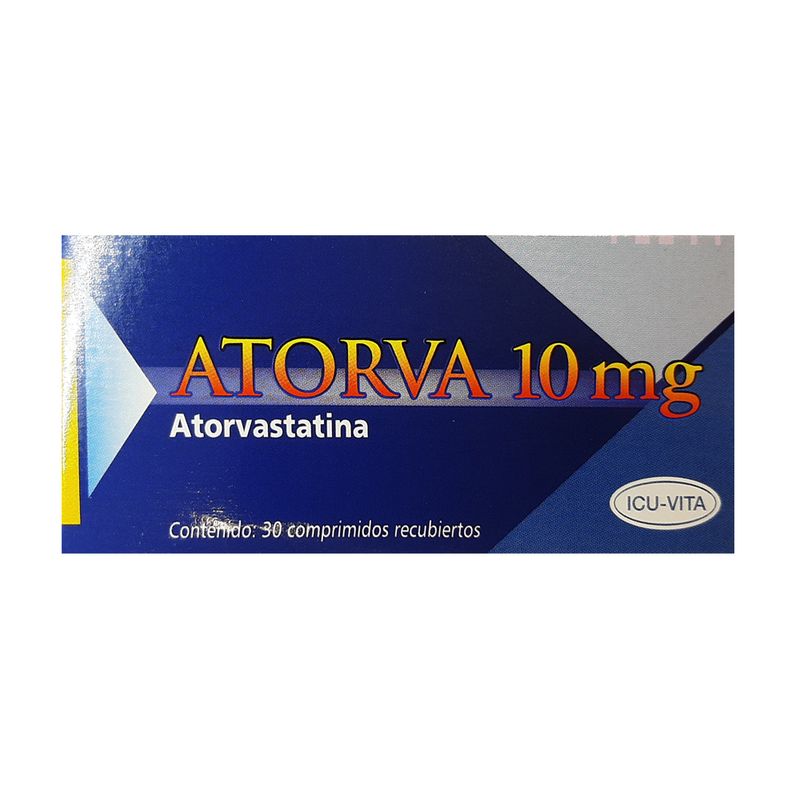 Atorva x 10 mg 30 Comprimidos - Farmacity Uruguay