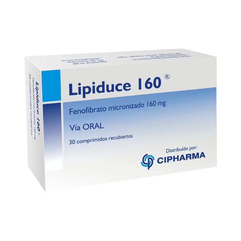 Lipiduce Cipharma 160 mg x 30 comp - Farmacity Uruguay