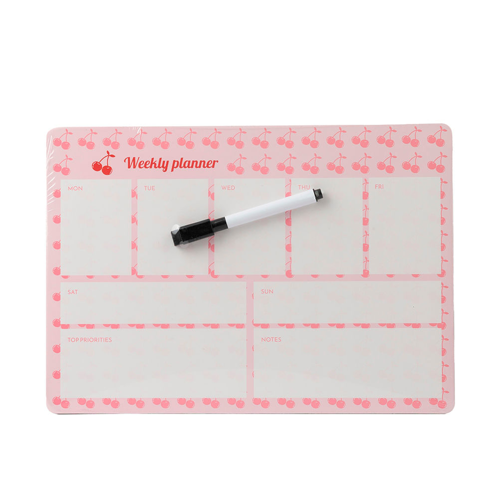 Planner Semanal Simplicity Basic Cherry - Farmacity Uruguay