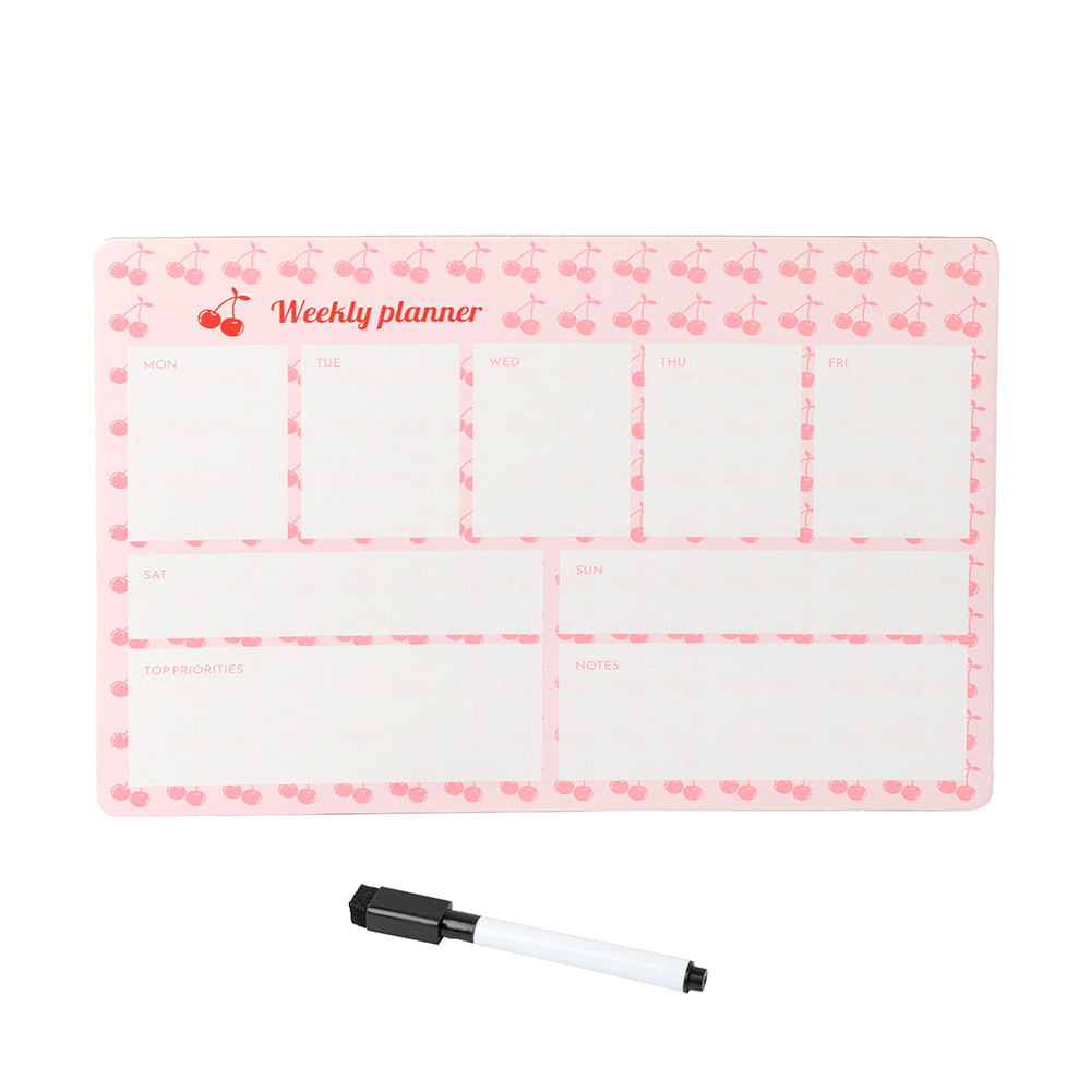 Planner Semanal Simplicity Basic Cherry - Farmacity Uruguay
