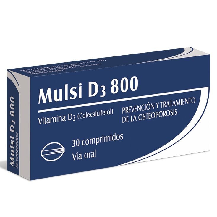 Suplemento Mulsi D3 800 Ui x 30 Comp - Farmacity Uruguay