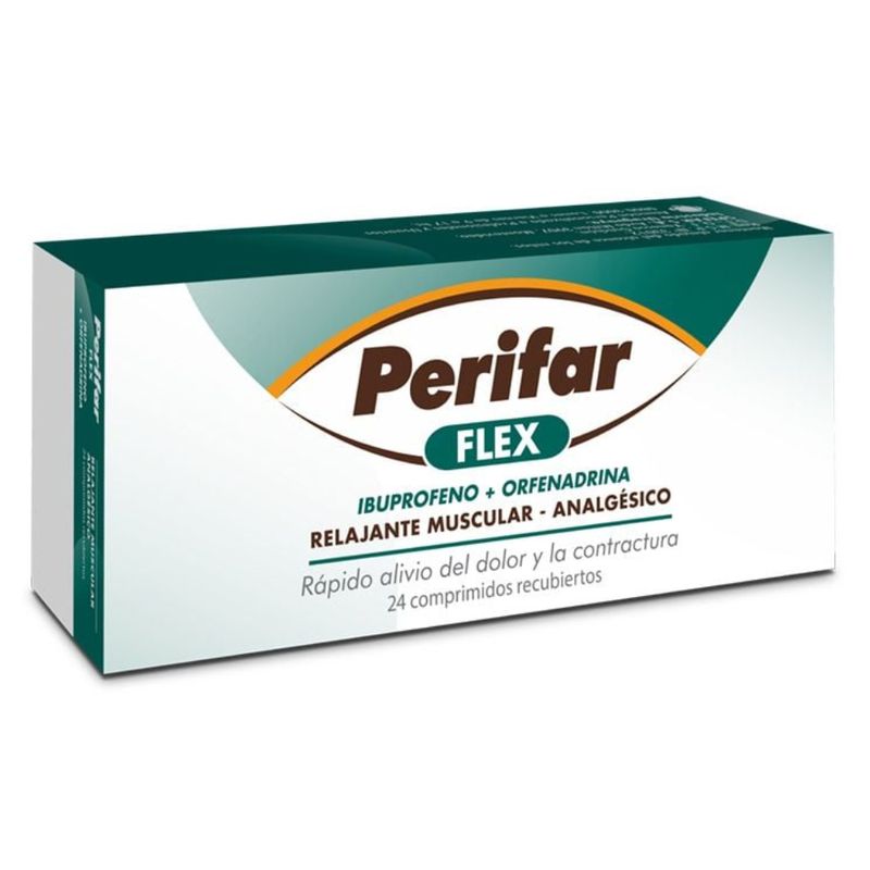 Perifar Flex Paracetamol + Ibuprofeno + Cafeína x 24 Comp - Farmacity ...