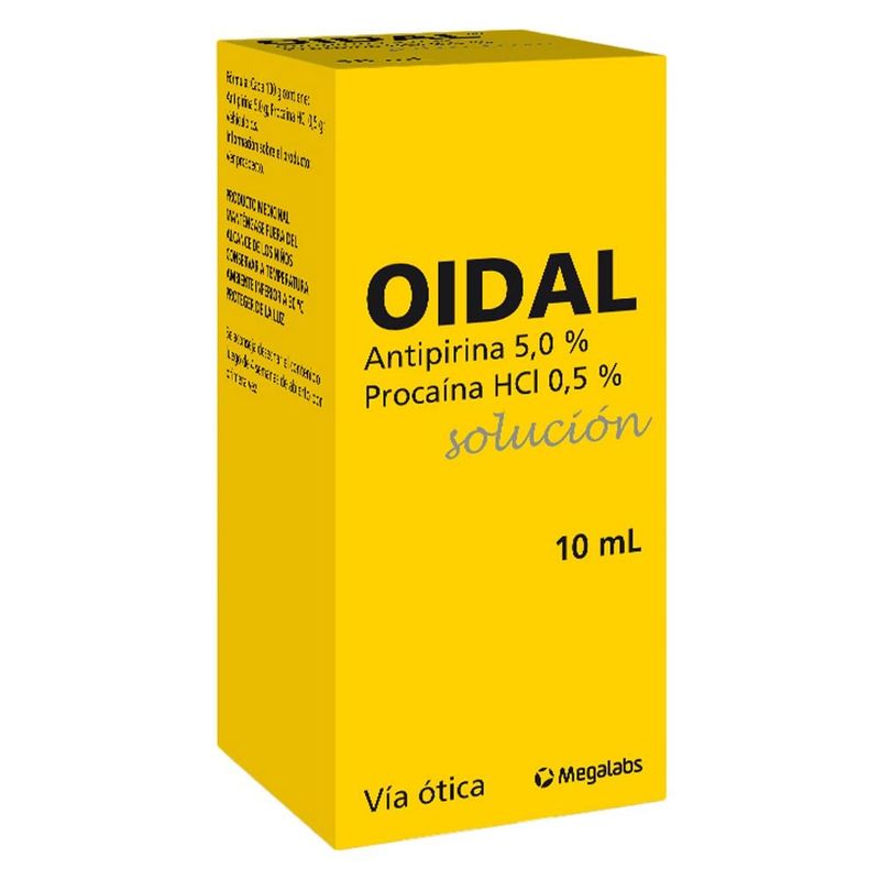 Oidal Antipirina + Procaína Gotas x 10 ml - Farmacity Uruguay